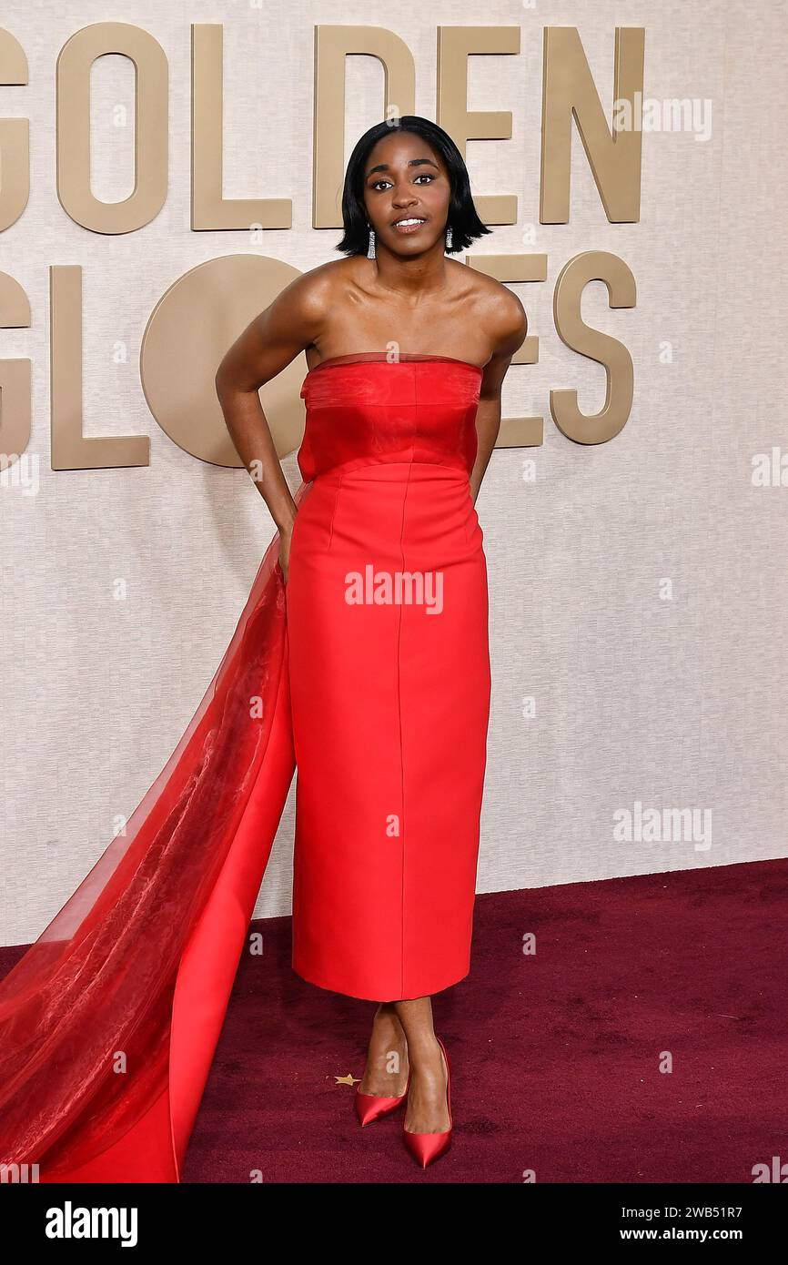 Beverly Hills, USA. 08th Jan, 2024. Ayo Edebiri attends the 81st Annual ...