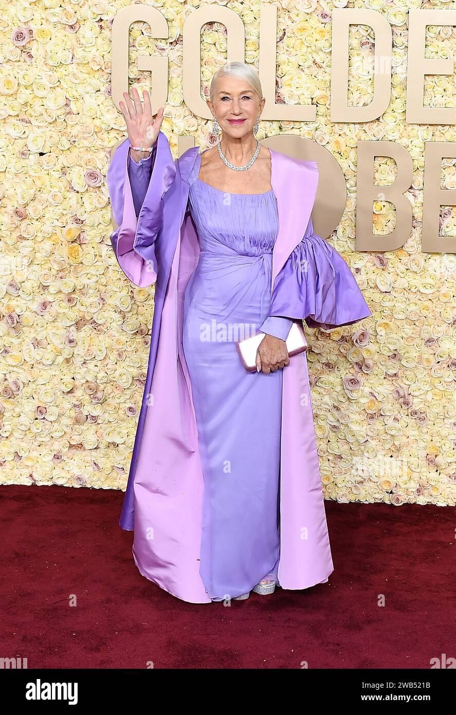 Helen Mirren attends the 81st Annual Golden Globe Awards at The Beverly ...