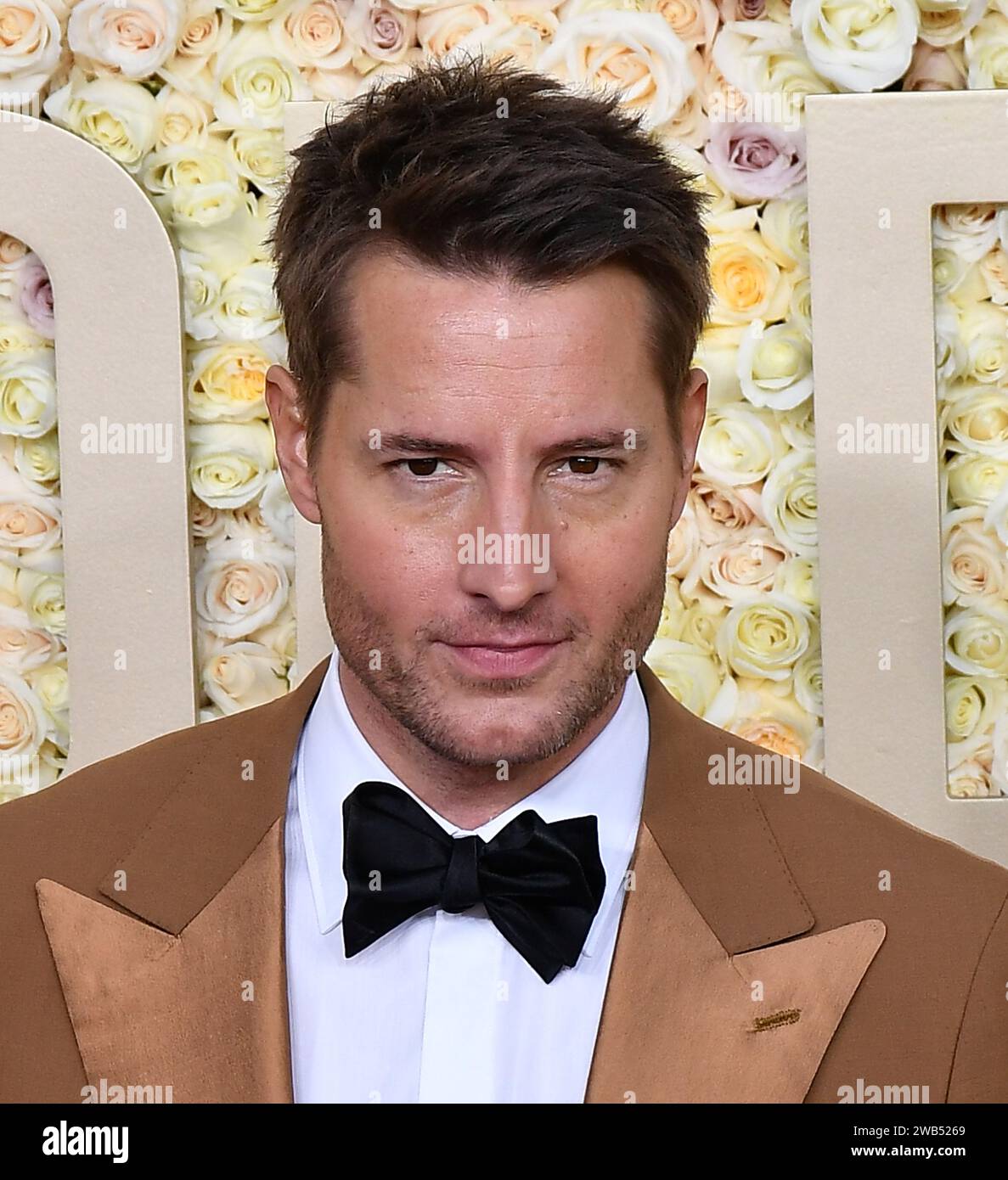 Justin Hartley attends the 81st Annual Golden Globe Awards at The ...