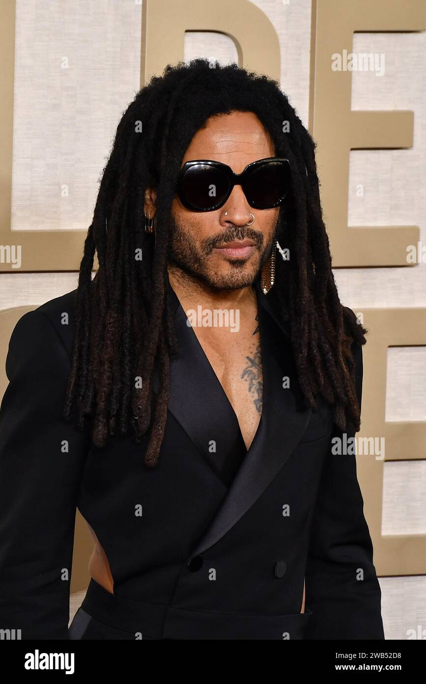 Lenny Kravitz attends the 81st Annual Golden Globe Awards at The ...