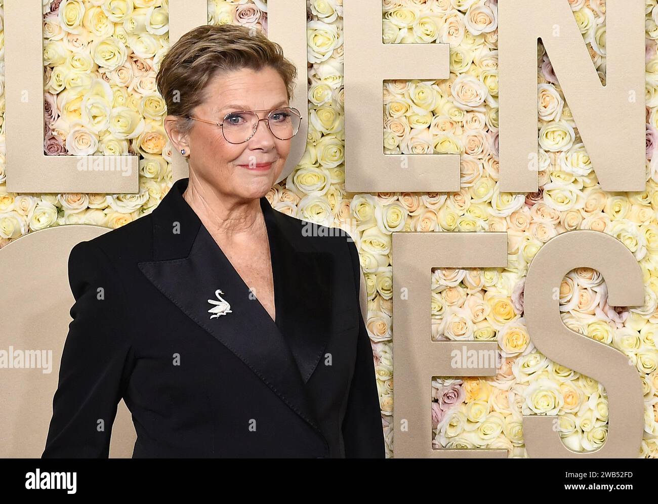 Annette Bening attends the 81st Annual Golden Globe Awards at The ...