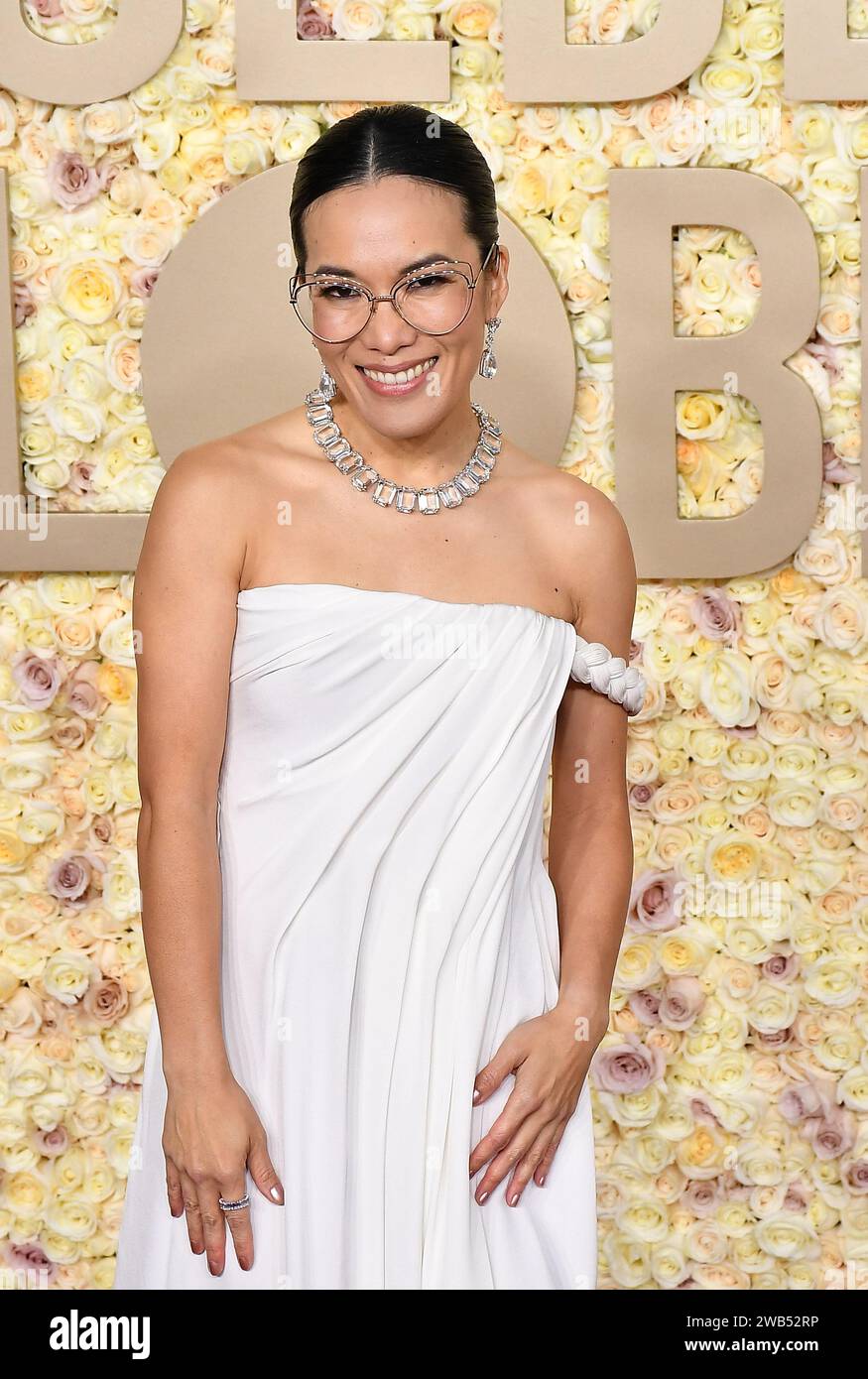 Ali Wong attends the 81st Annual Golden Globe Awards at The Beverly ...