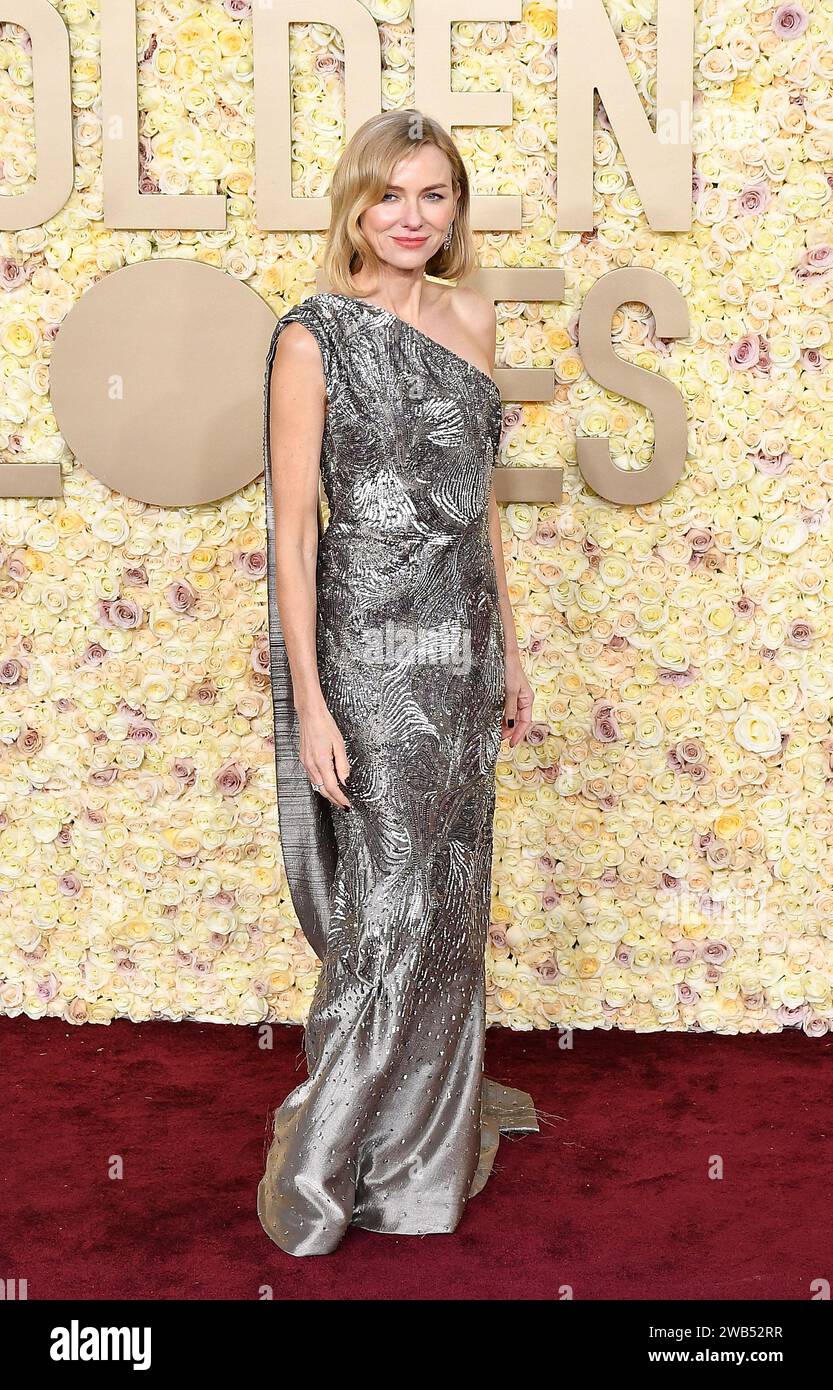 Naomi Watts attends the 81st Annual Golden Globe Awards at The Beverly ...