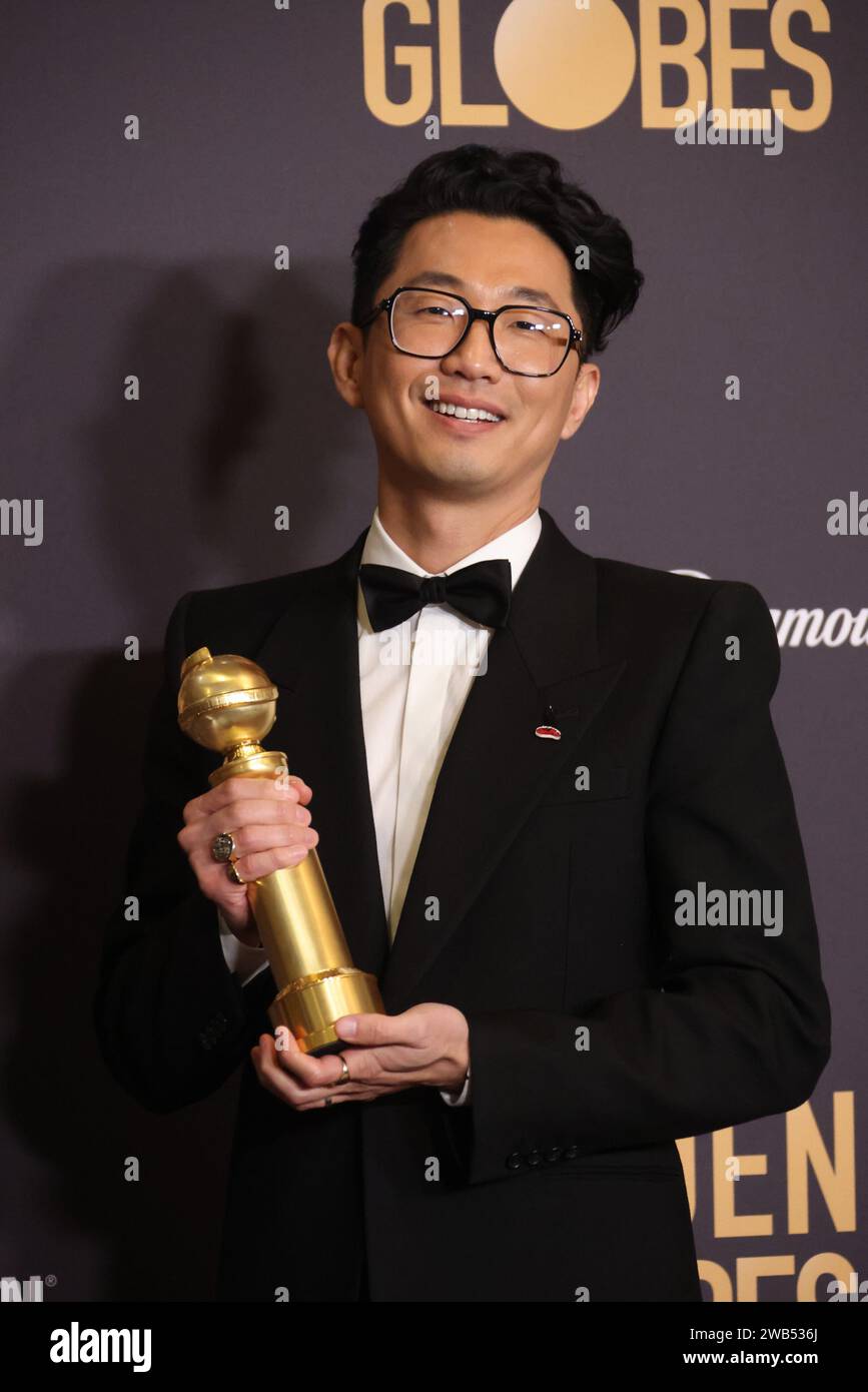 Beverly Hills, USA. 07th Jan, 2024. Lee Sung Jin, winner of the Limited Series, Anthology Series ...