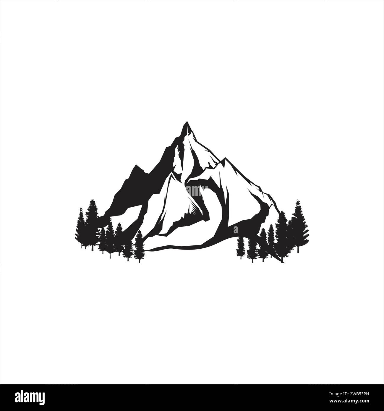 mountain silhouette image Stock Vector Image & Art - Alamy