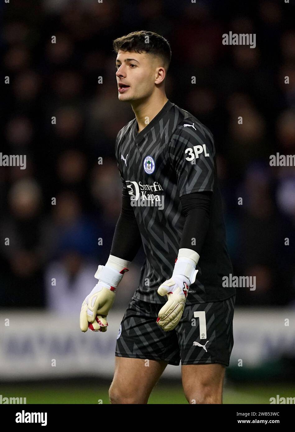 Wigan Athletic goalkeeper Sam Tickle during the Emirates FA Cup Third ...