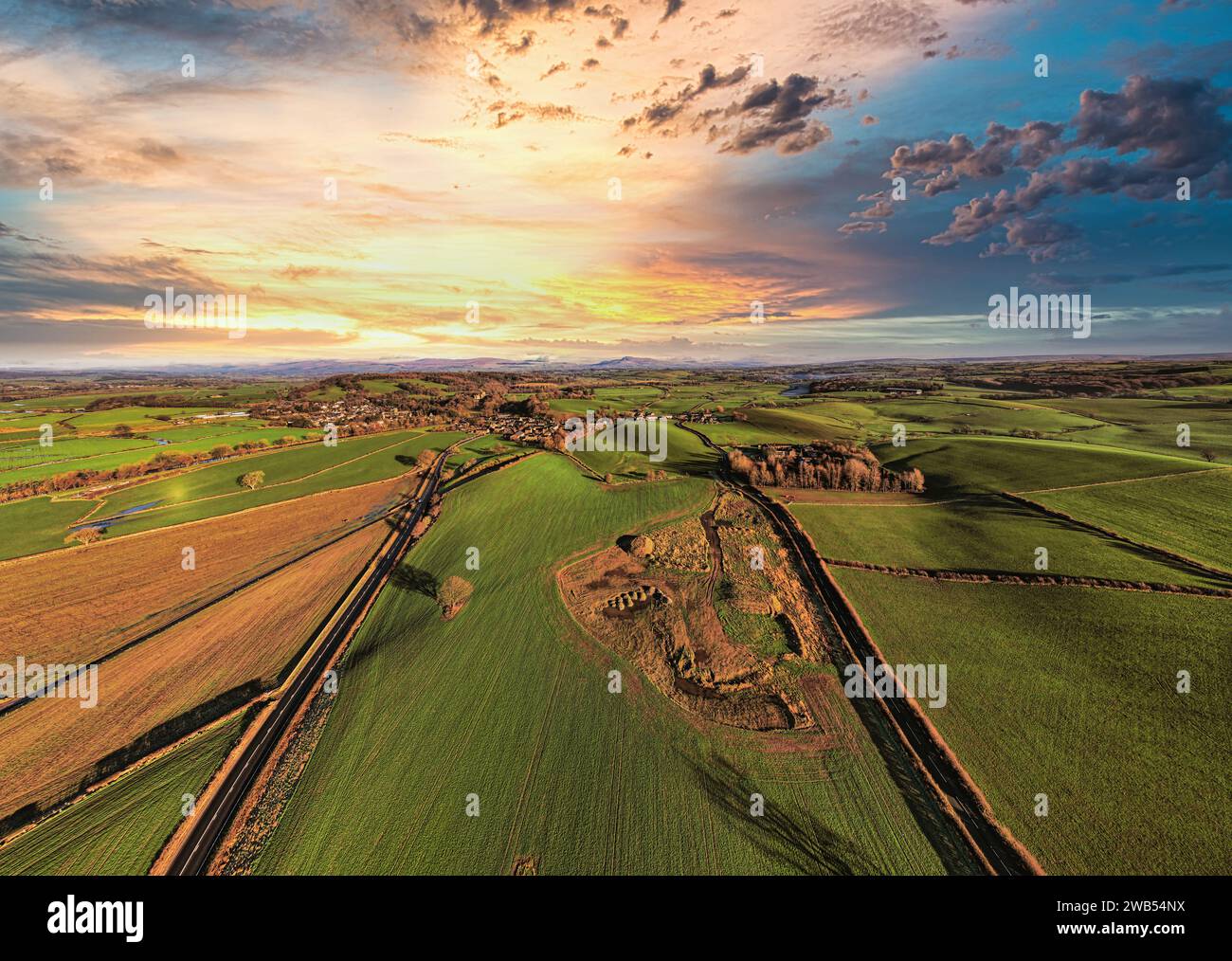 Aerial view vibrant patchwork hi-res stock photography and images - Alamy