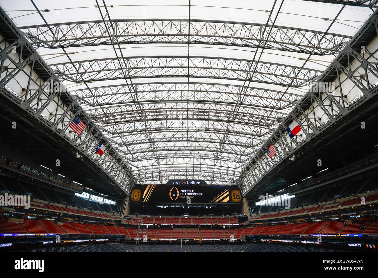 Houston, TX, USA. 8th Jan, 2024. Inside the stadium before the College ...