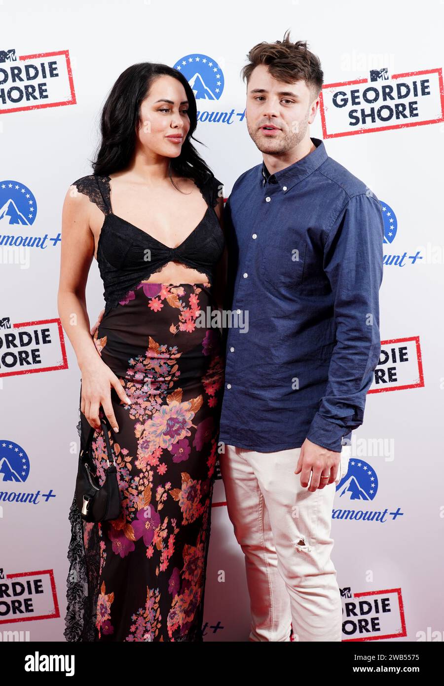 Marnie Simpson and Casey Johnson ?attending a screening of Geordie Shore at the Soho Hotel in ...