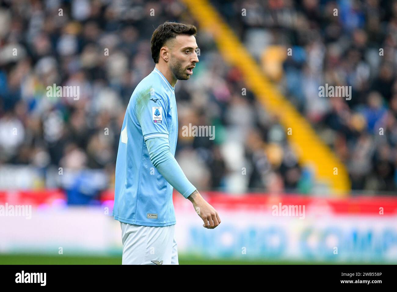 Udine, Italy. 07th Jan, 2024. Lazio's Mario Gila Fuentes portrait ...