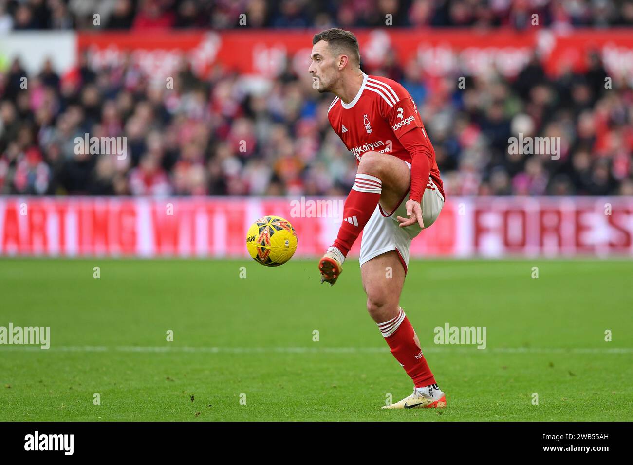Harry Toffolo of Nottingham Forest in action during the FA Cup Third ...
