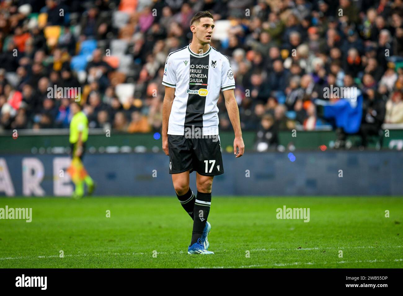 Udine, Italy. 07th Jan, 2024. Udinese's Lorenzo Lucca Portrait during ...