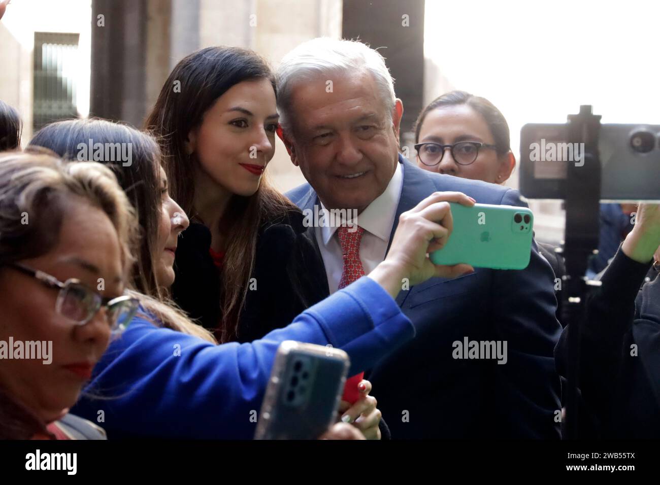 Mexico City, Mexico. 8th Jan, 2024. Mexican President Andres Manuel ...