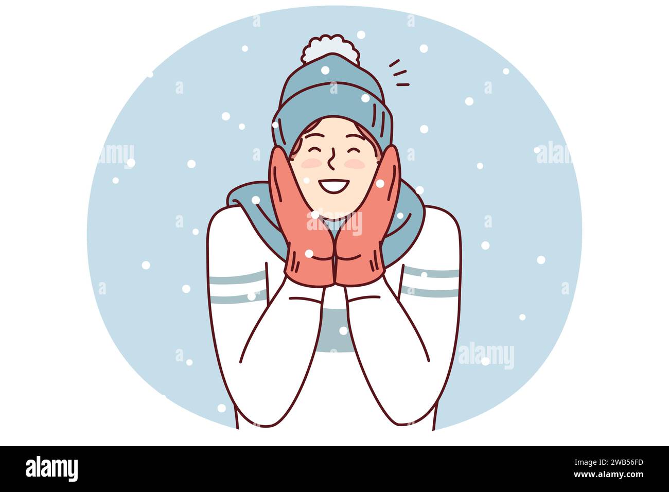 Enjoy the warmth Cut Out Stock Images & Pictures - Alamy