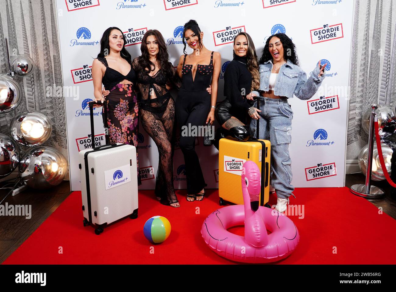 (left to right) Marnie Simpson, Chloe Ferry, Abbie Holborn, Chantelle ...