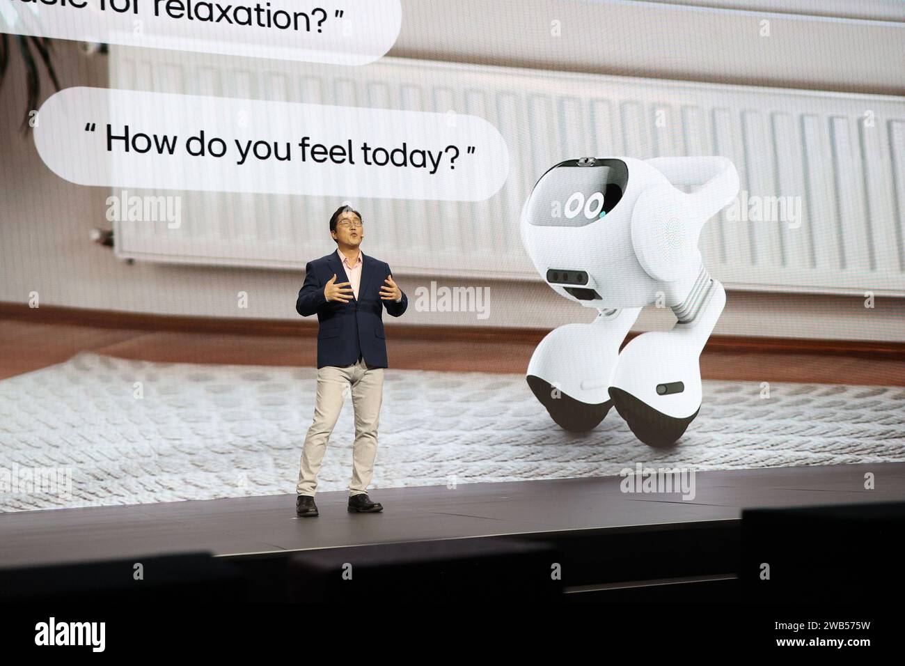 Las Vegas, United States. 08th Jan, 2024. Henry Kim, Team Leader, ThinQ ...