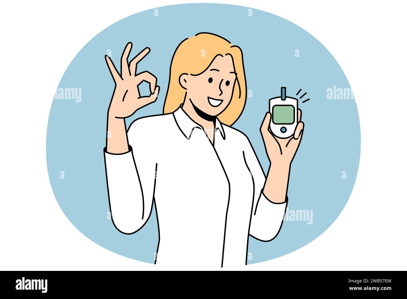 Hand measurement gesture Stock Vector Images - Alamy