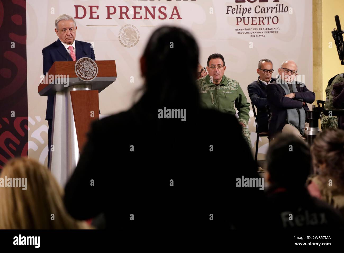 Mexico City, Mexico. 8th Jan, 2024. The investigative journalist from ...