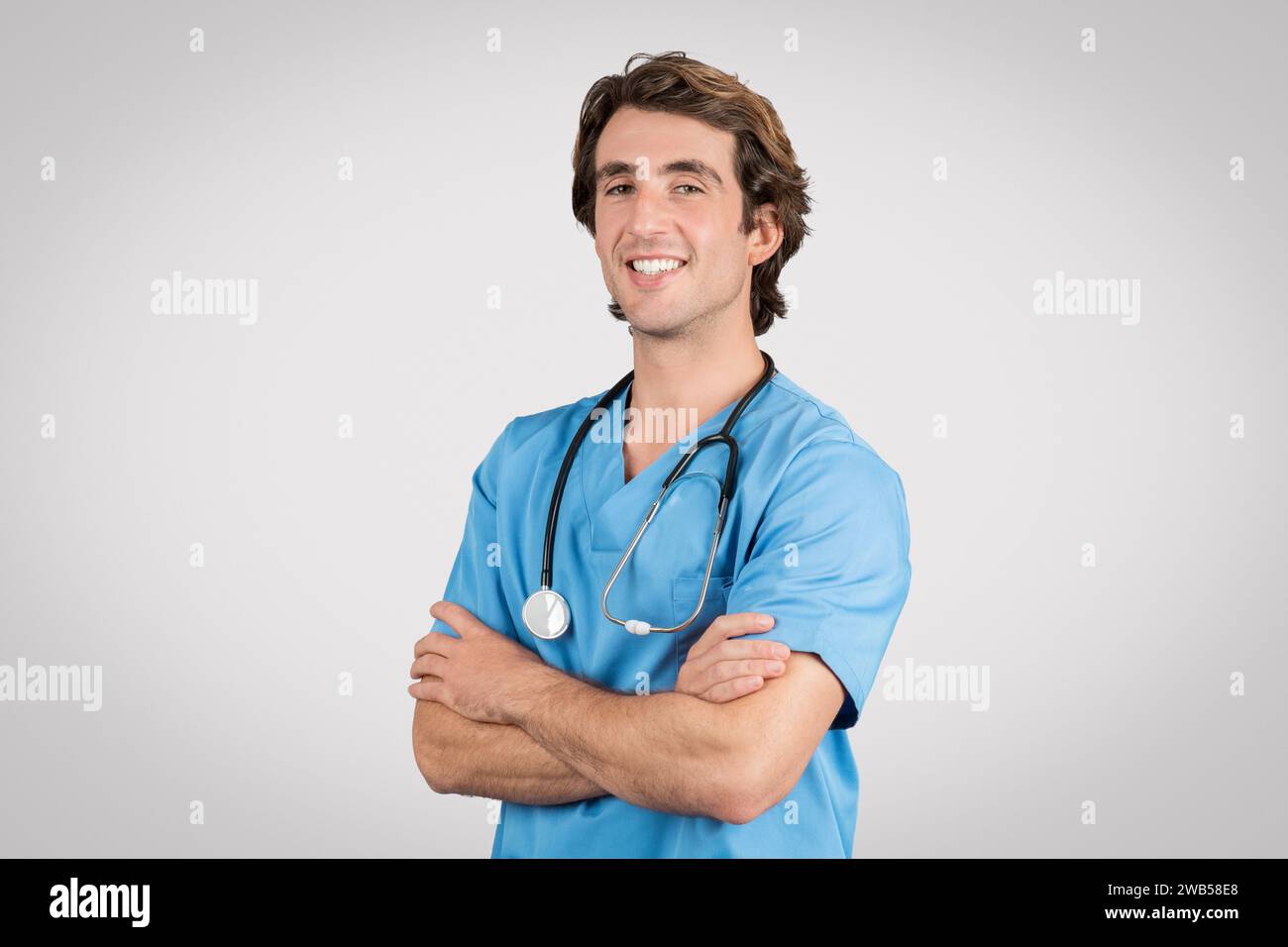 Folded scrubs hi-res stock photography and images - Alamy