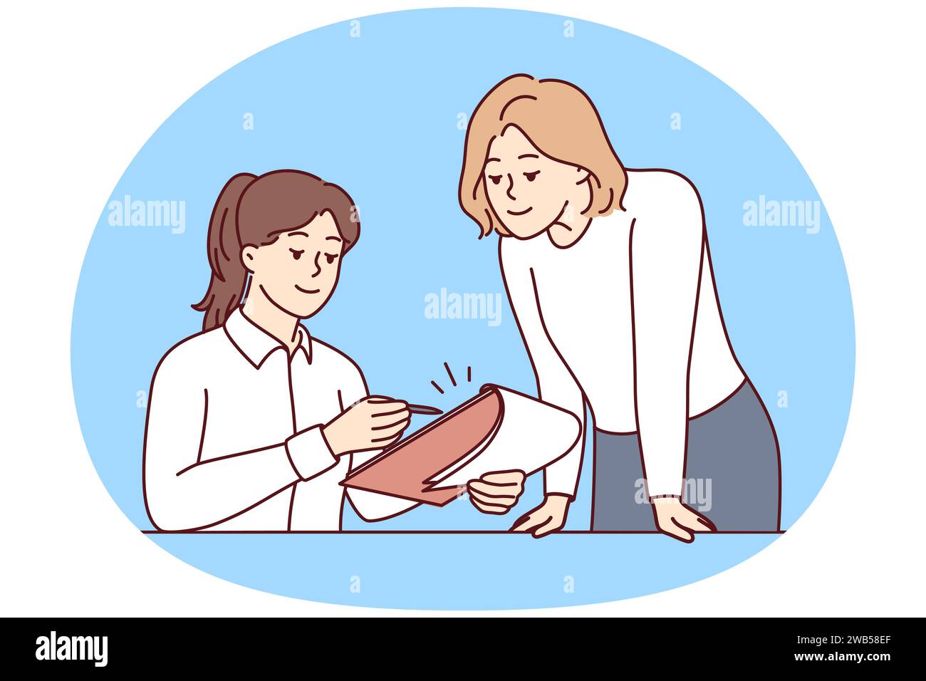 Give instructions Stock Vector Images - Alamy