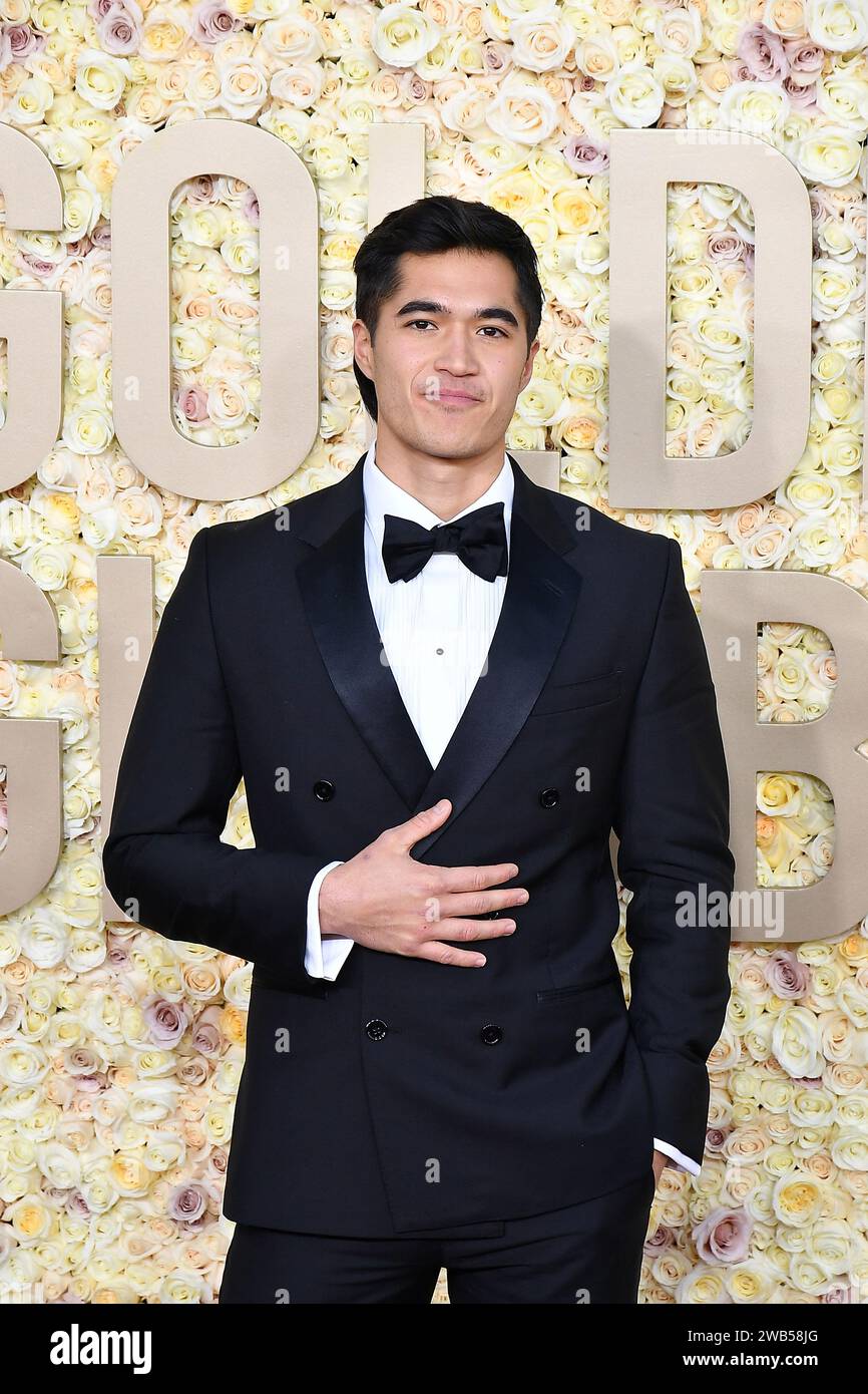 Beverly Hills, USA. 08th Jan, 2024. Owen Han attends the 81st Annual ...