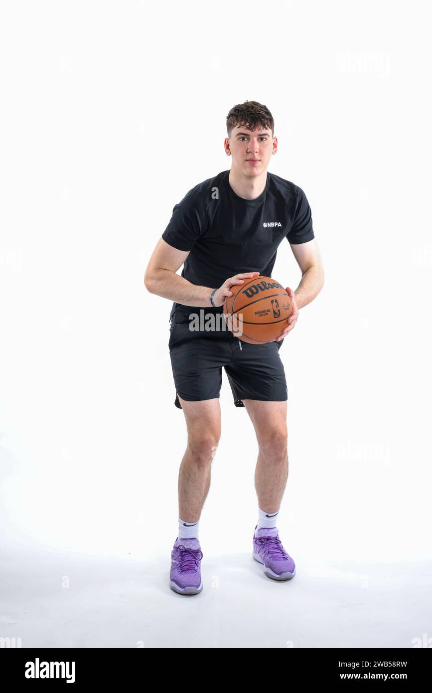 Jake LaRavia poses for a portrait on October 3, 2023 in Memphis ...