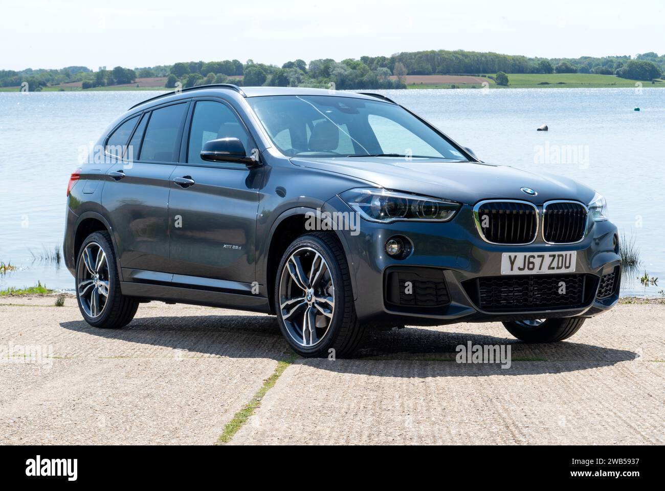 2018 BMW X1 25d smaller SUV family car Stock Photo - Alamy