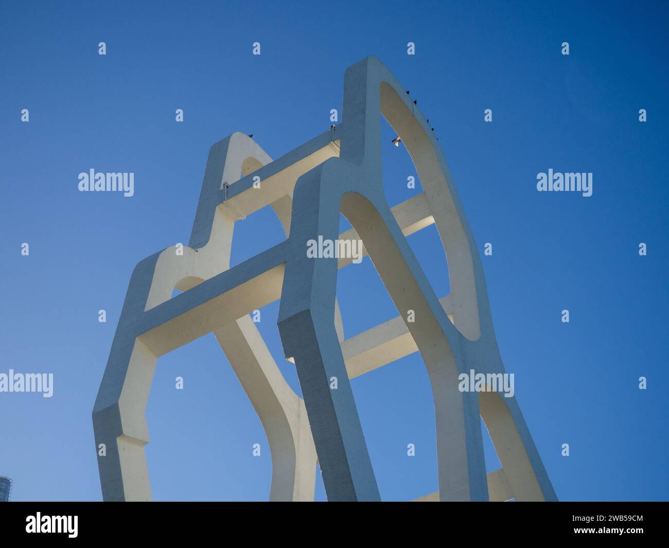 Abstract architectural composition. Batumi. Concrete sculpture. Ornate ...