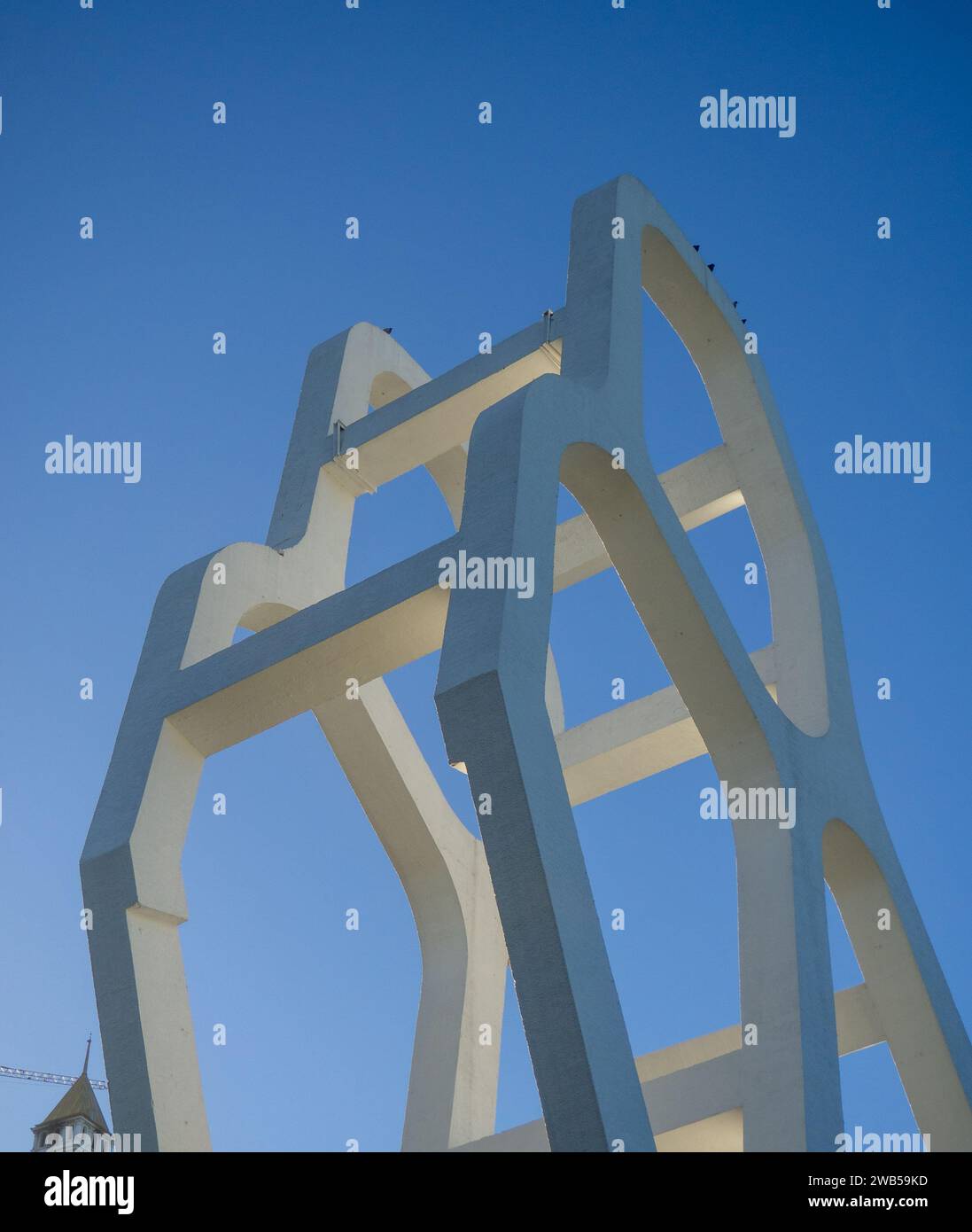 Abstract architectural composition. Batumi. Concrete sculpture. Ornate ...