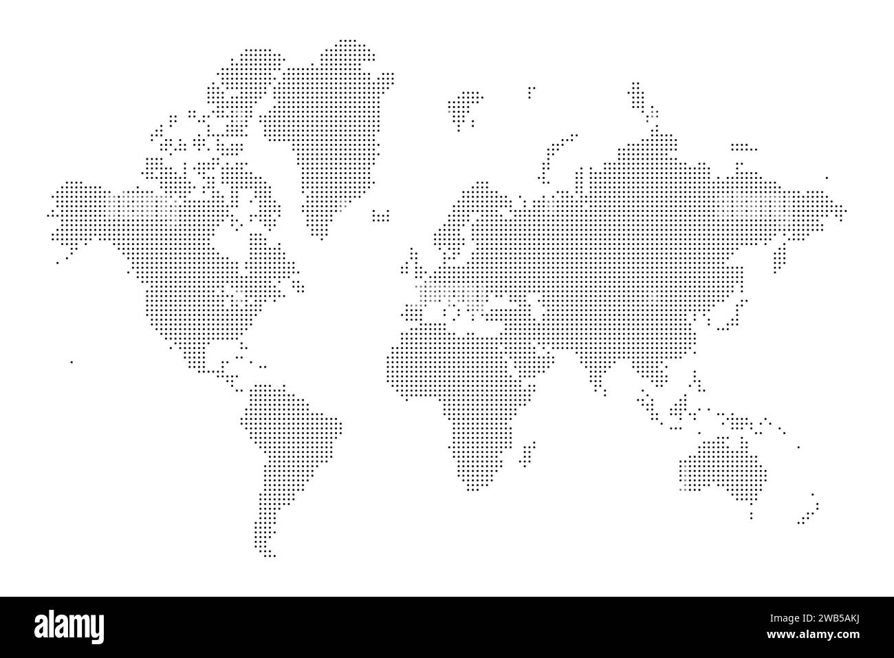 Squares world map illustration world Cut Out Stock Images & Pictures ...