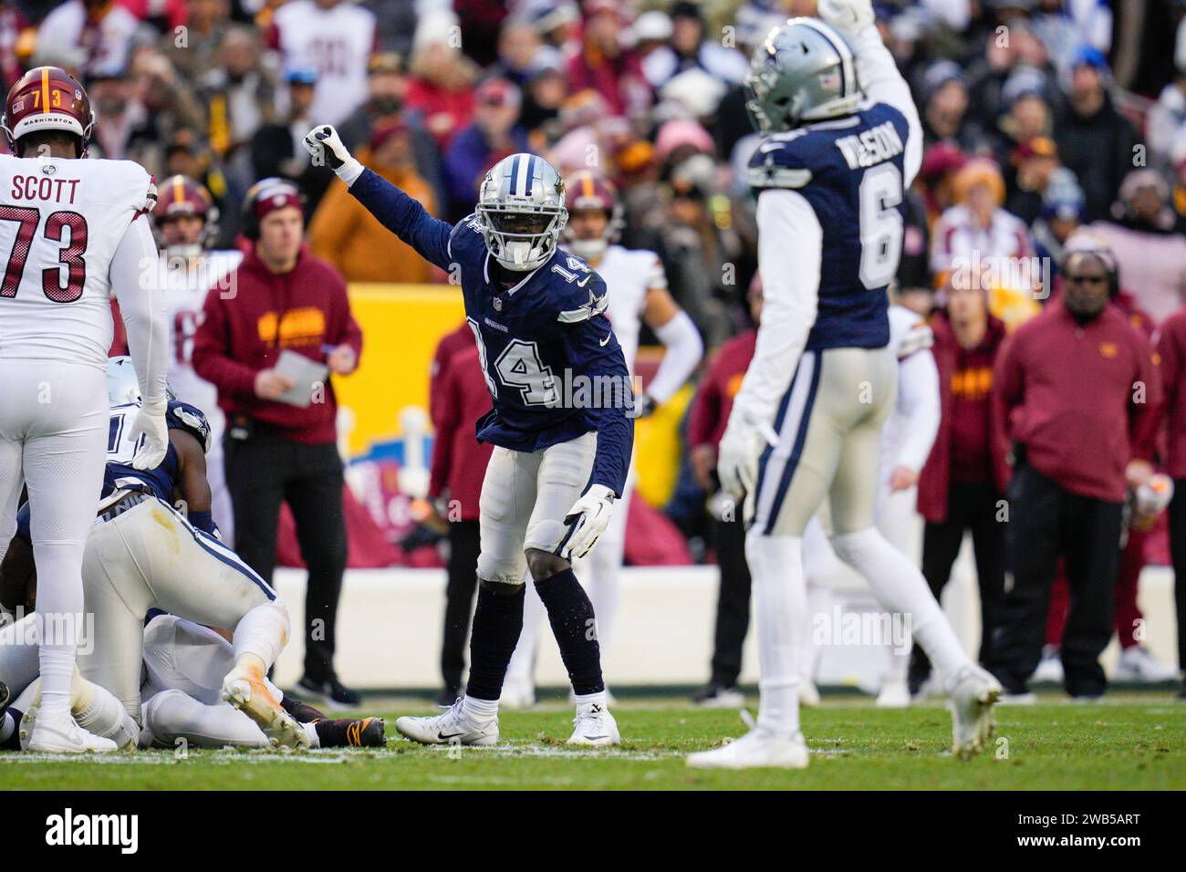 Dallas Cowboys safety Markquese Bell celebrates after making a tackle ...