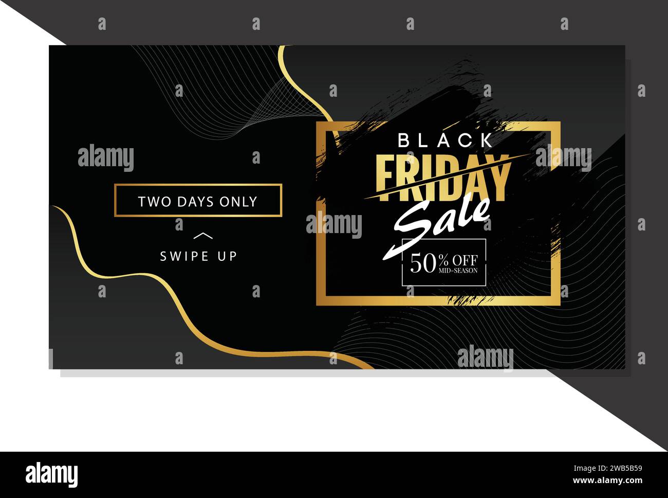 Black Friday discount poster design Stock Vector Image & Art - Alamy