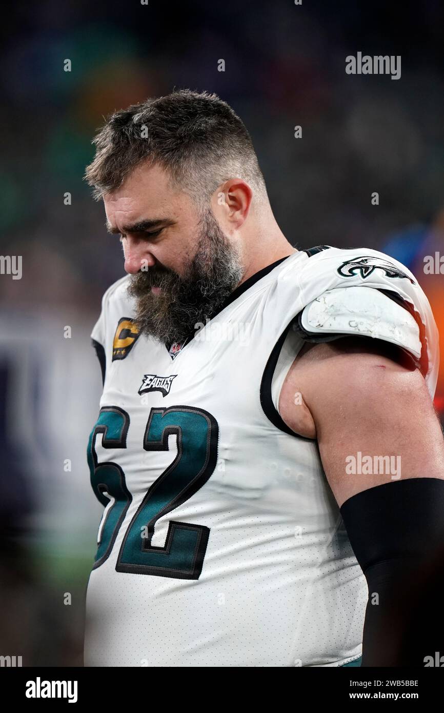 Philadelphia Eagles center Jason Kelce (62) during an NFL football game ...