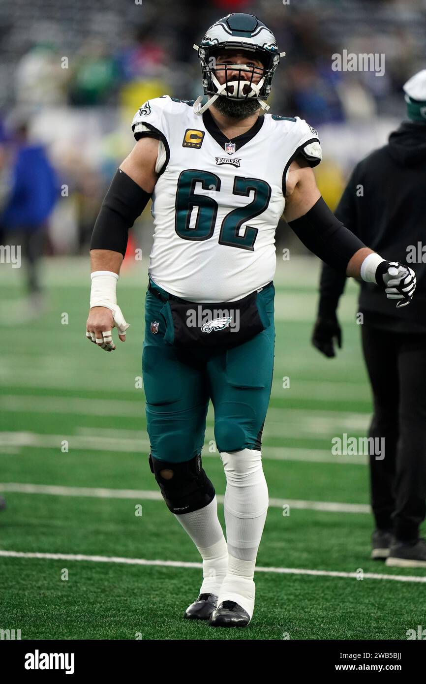 Philadelphia Eagles center Jason Kelce (62) during an NFL football game ...