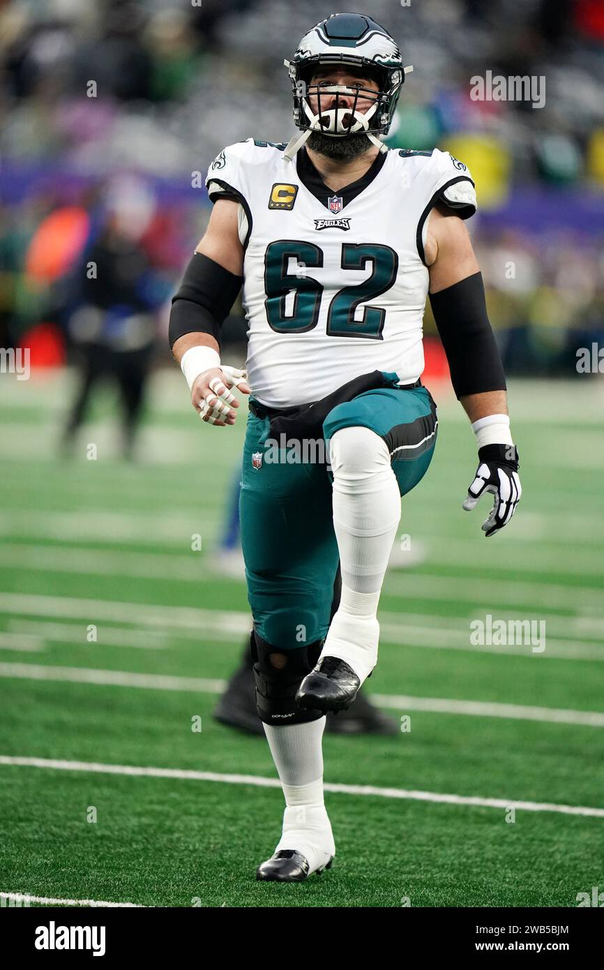 Philadelphia Eagles center Jason Kelce (62) during an NFL football game ...