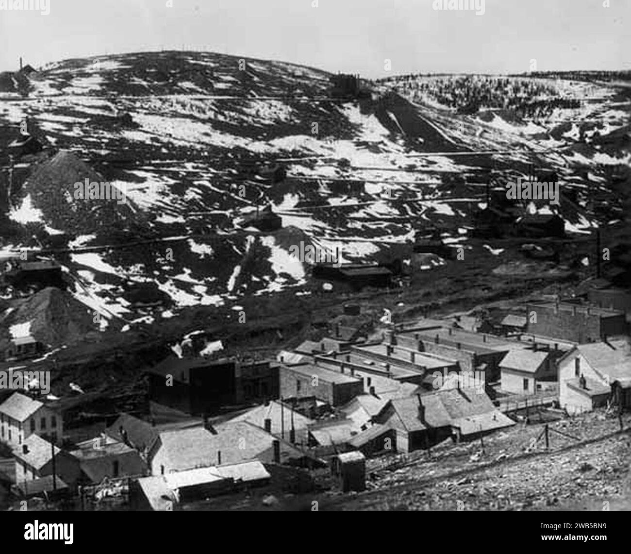 (1.50) Gilpin Tram, looking southwest over Nevadaville with Quartz Hill ...