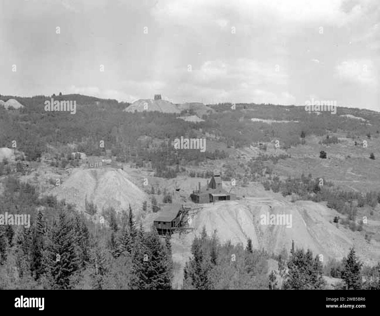 (1.59) Gilpin Tram, Wood and Kirk mines on Quartz Hill Stock Photo - Alamy