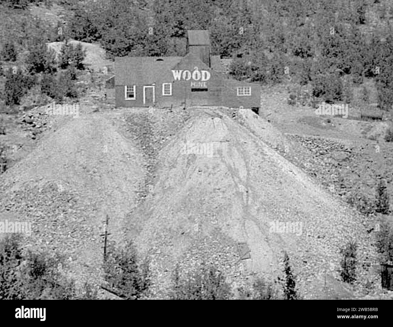 (1.59) Gilpin Tram, Wood mine on Quartz Hill Stock Photo - Alamy