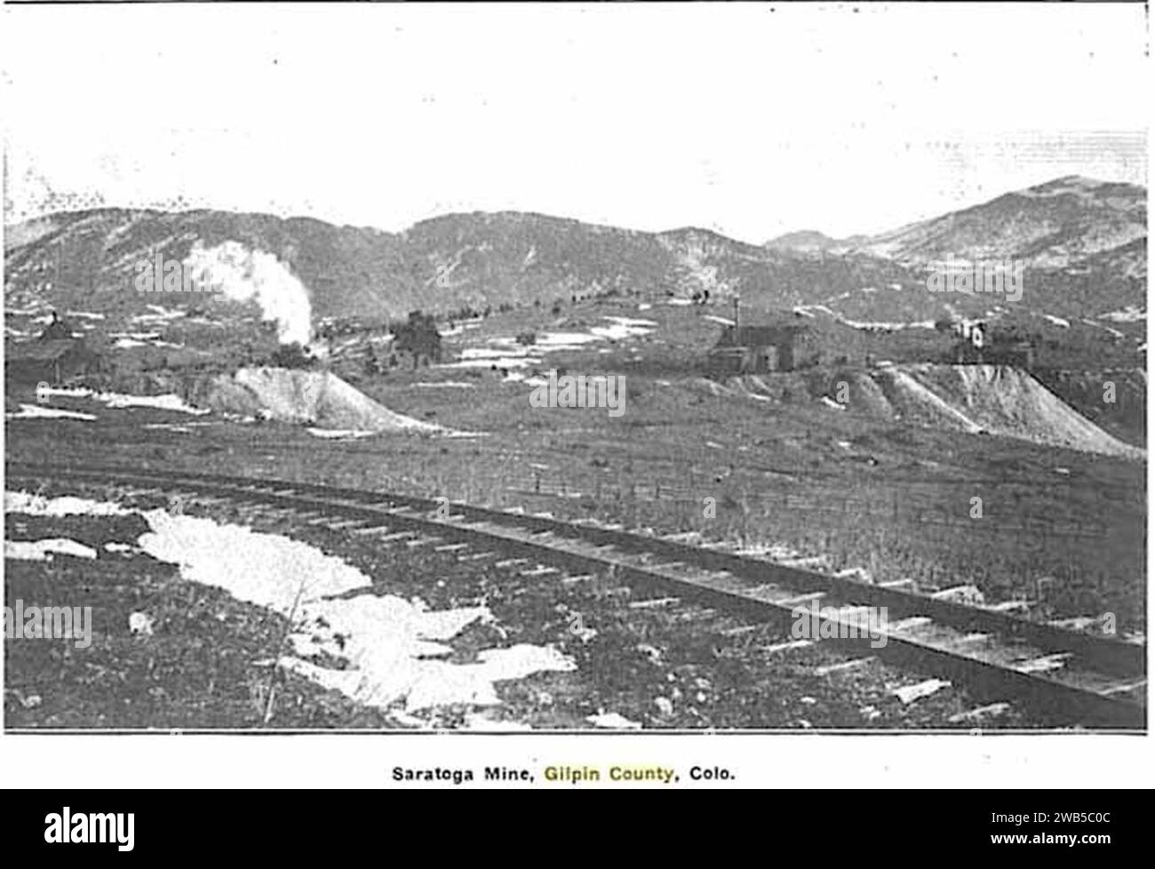(1.86) Gilpin Tram, Saratoga 1 and Saratoga 2 mines in 1907 Mining ...