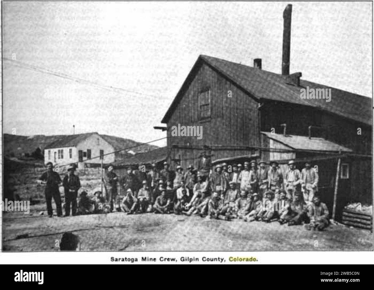 (1.86) Gilpin Tram, Saratoga mine (1911 Mining Science magazine Stock ...