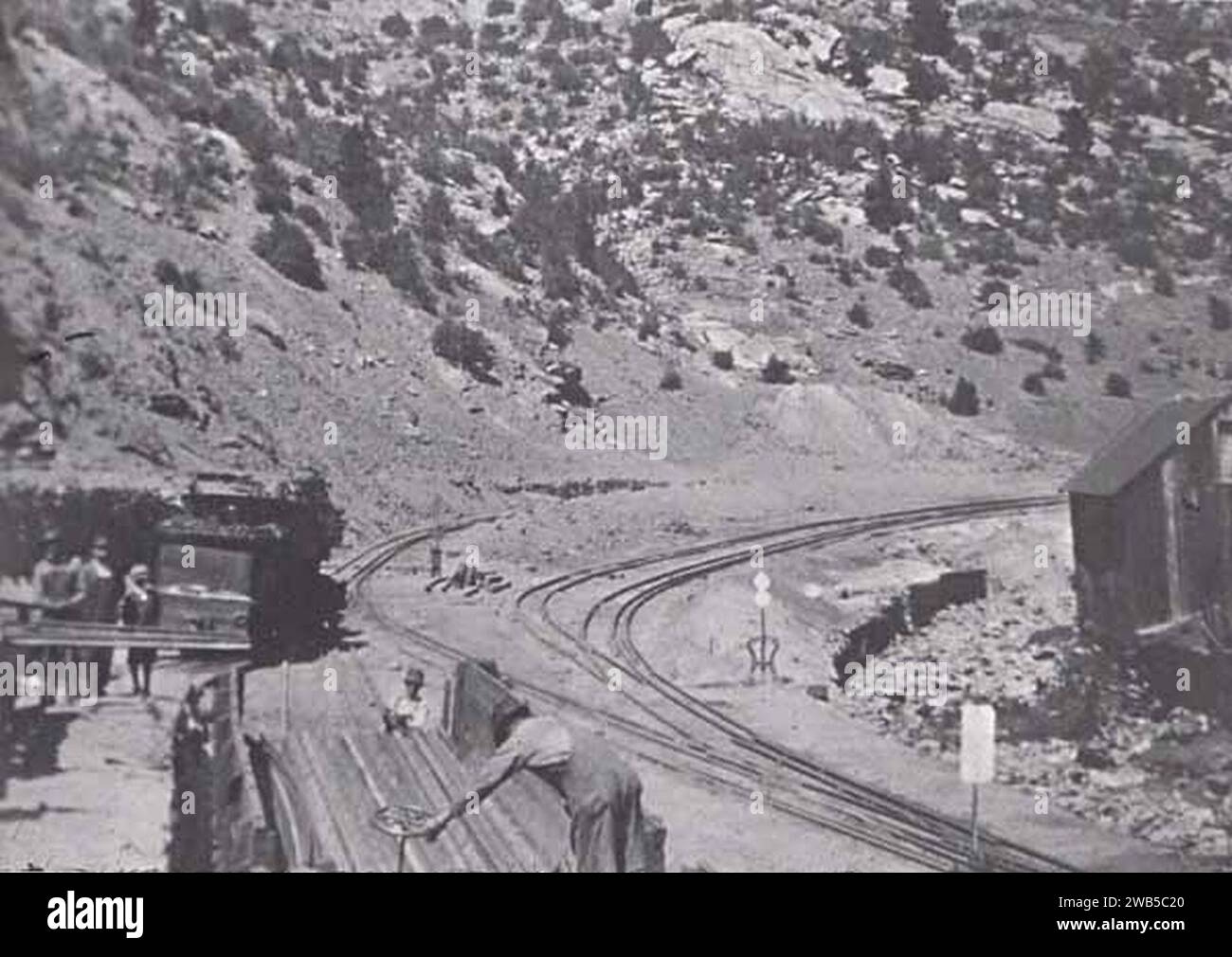 (2.16) Gilpin Tram, dual gauge track at right, 2' gauge tram track at ...