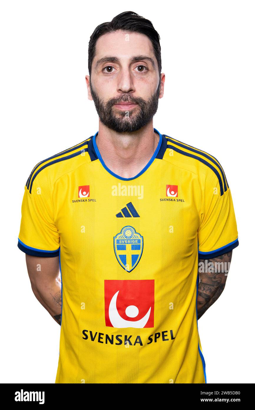 Paphos, Cyprus. 08th Jan, 2024. 240108 Nahir Besara of the Swedish men ...