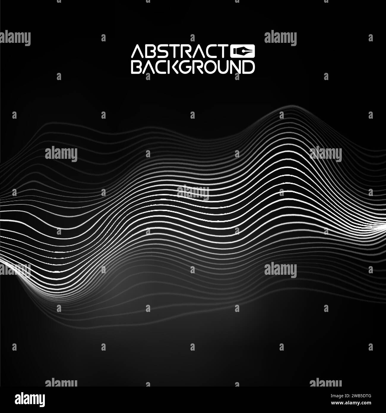 Sound wave audio abstract background. Network connections music wave ...