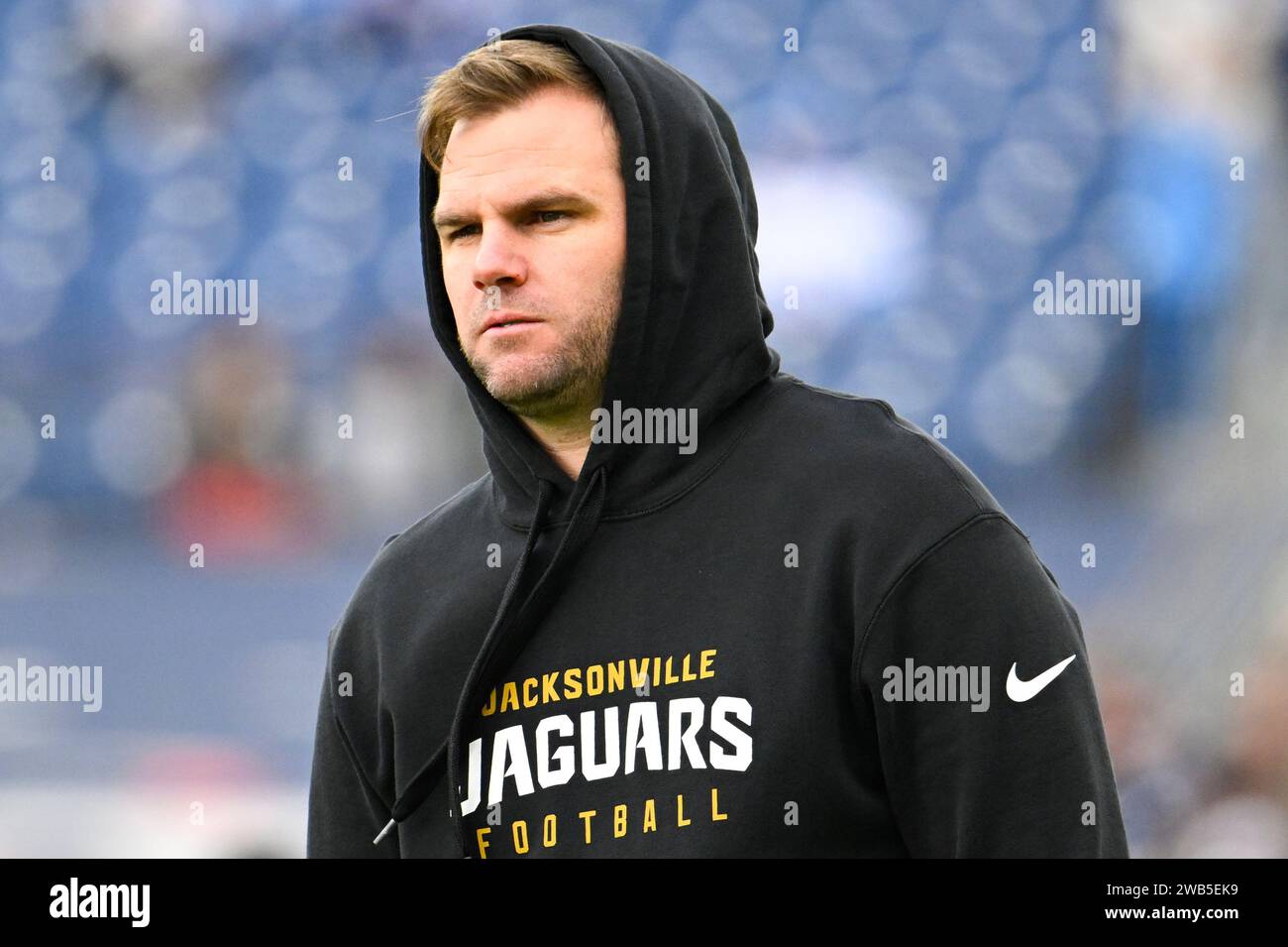 Jacksonville Jaguars offensive coordinator Press Taylor before an NFL ...