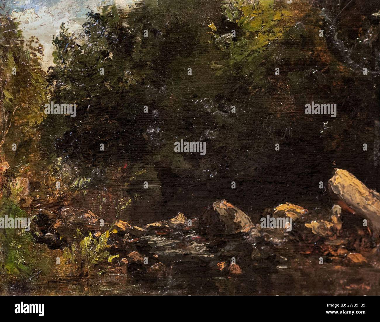 (Cahors) La Forêt de Fontainebleau - Gustave Courbet Stock Photo - Alamy