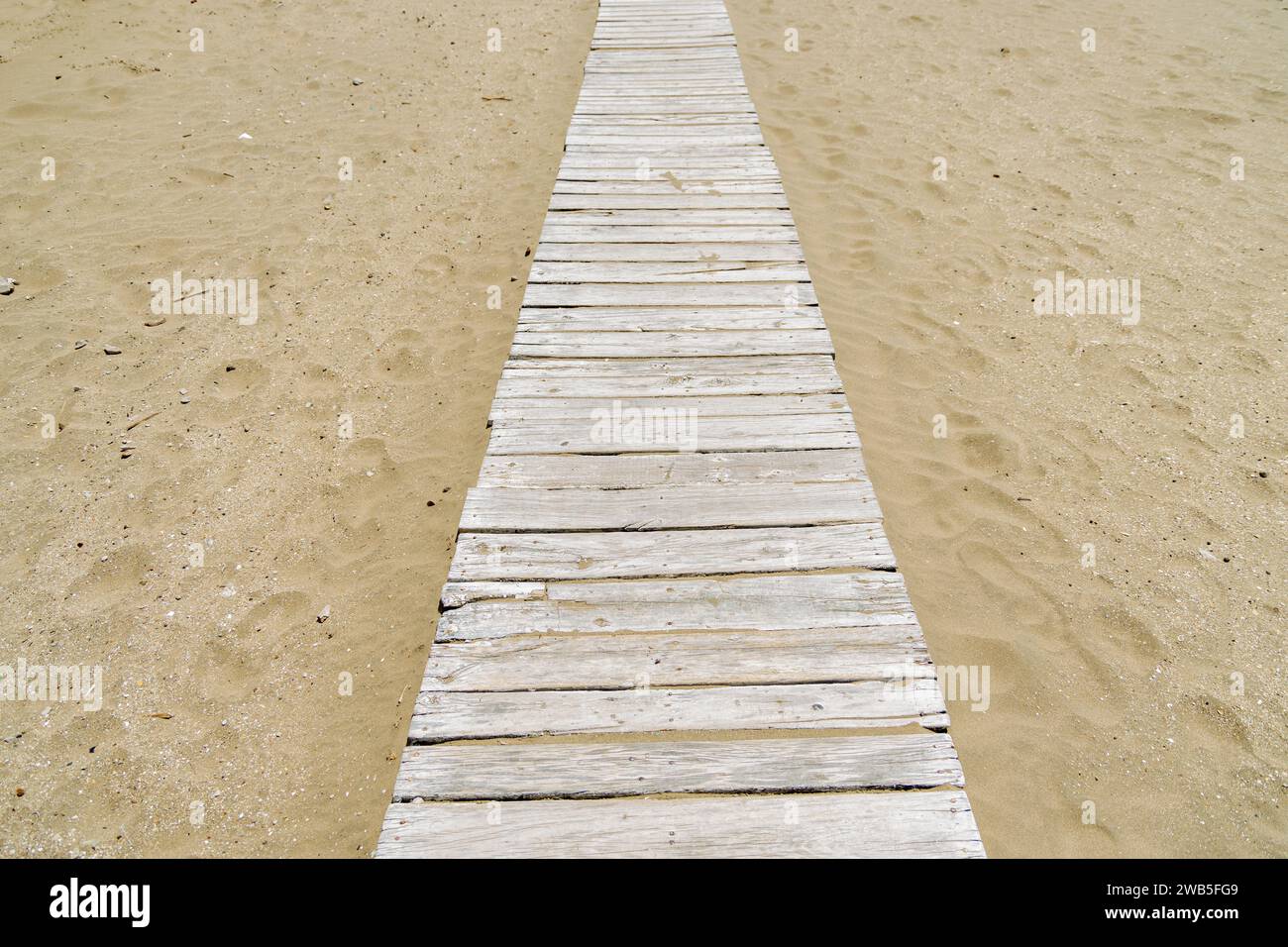 Wooden path on the beach Stock Photo - Alamy