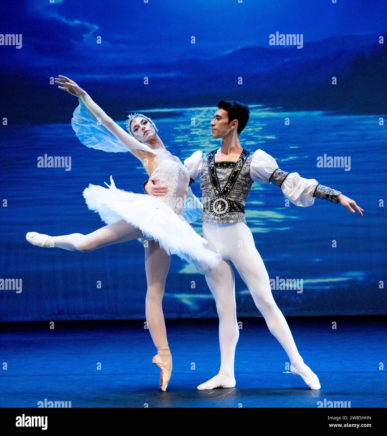 Martina Prefetto(Odette) and Vittório Scolè(Prince Siegfried )THE ...