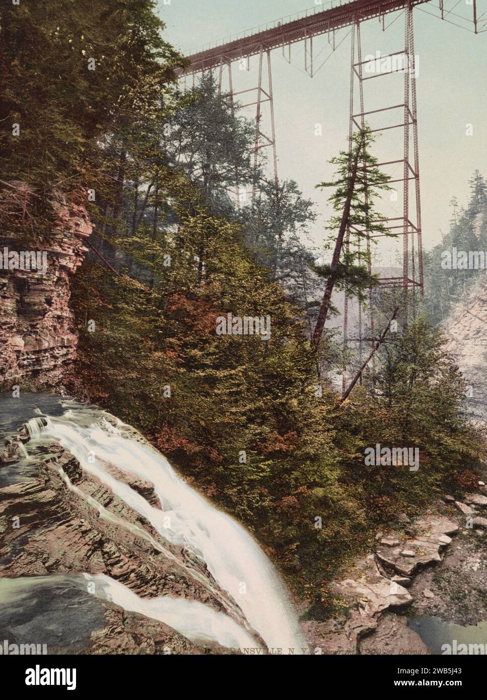 Shawmut Bridge, Stony Brook glen,Stony Brook State Park, Steuben County ...