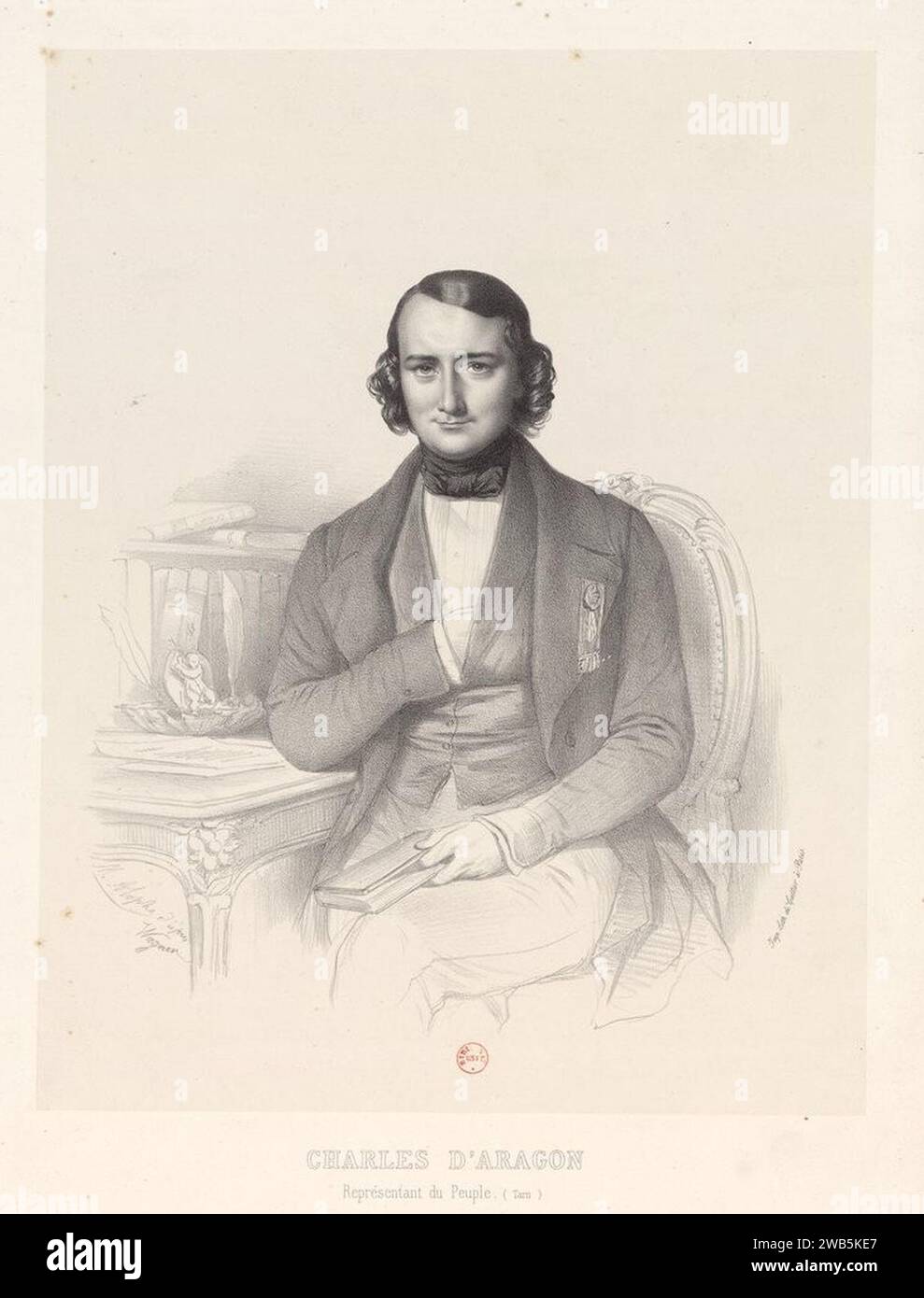 (Recueil. Portraits de Charles d'Aragon Stock Photo - Alamy