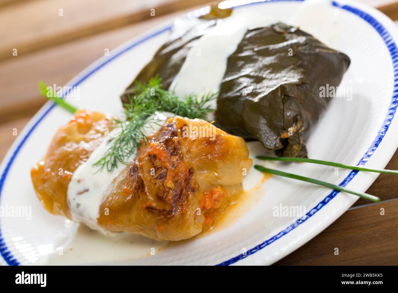 Authentic Bulgarian dish Sarma Stock Photo - Alamy